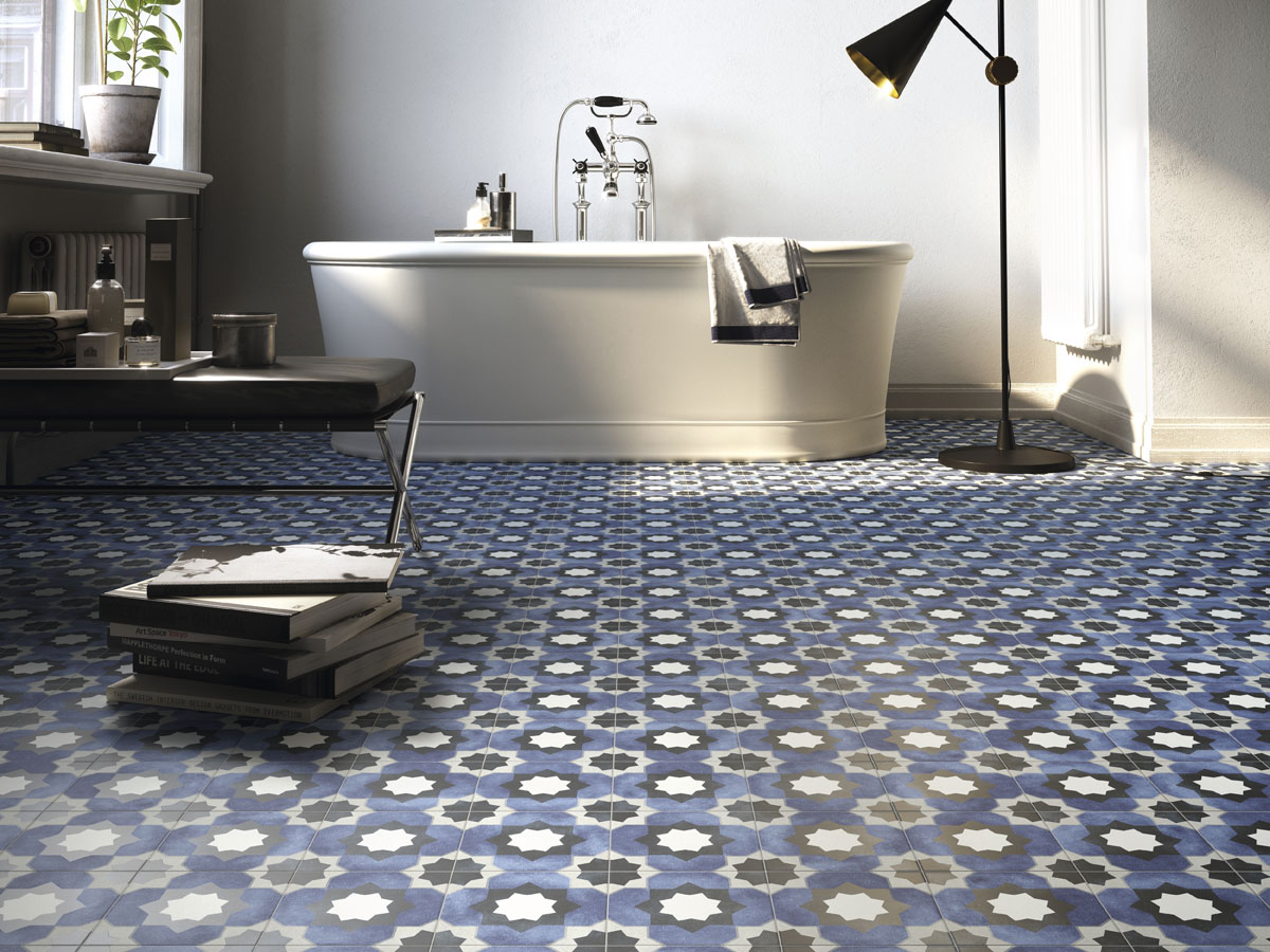 Fleur Wall & Floor Tiles - Patterned Floor Tiles - DTW Ceramics UK Ltd