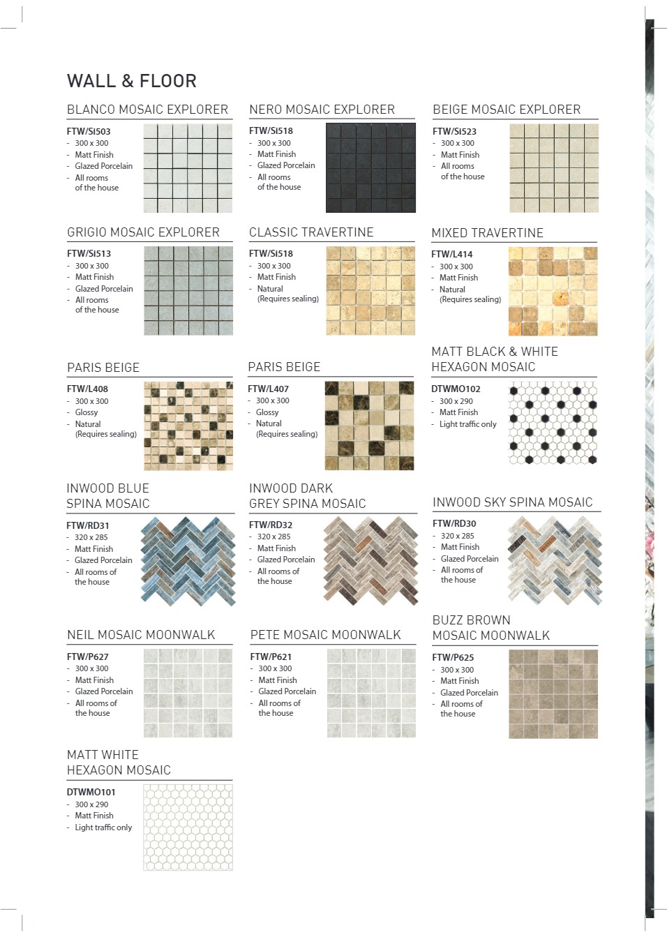 Brochure Download | Floor Tiles and Wall Tiles of all makes and brands