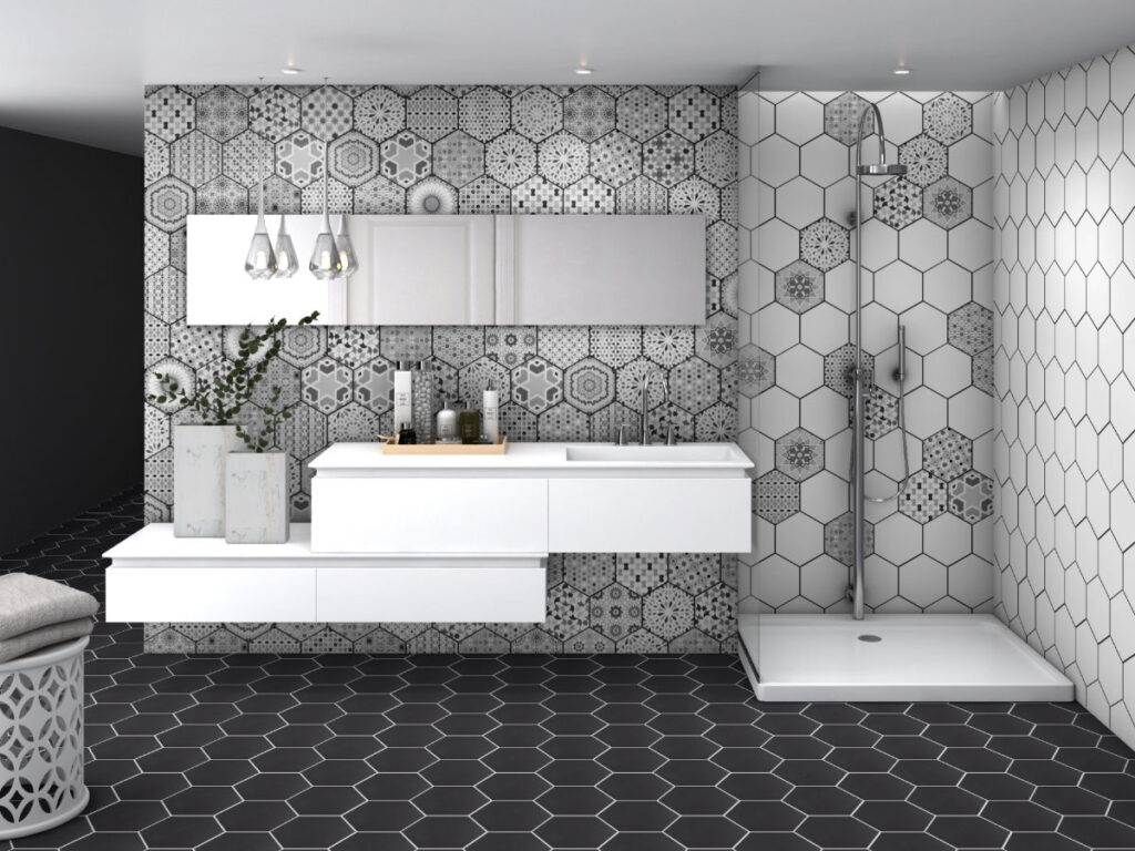 Orient Hexagon Wall & Floor Tiles - DTW Tiles